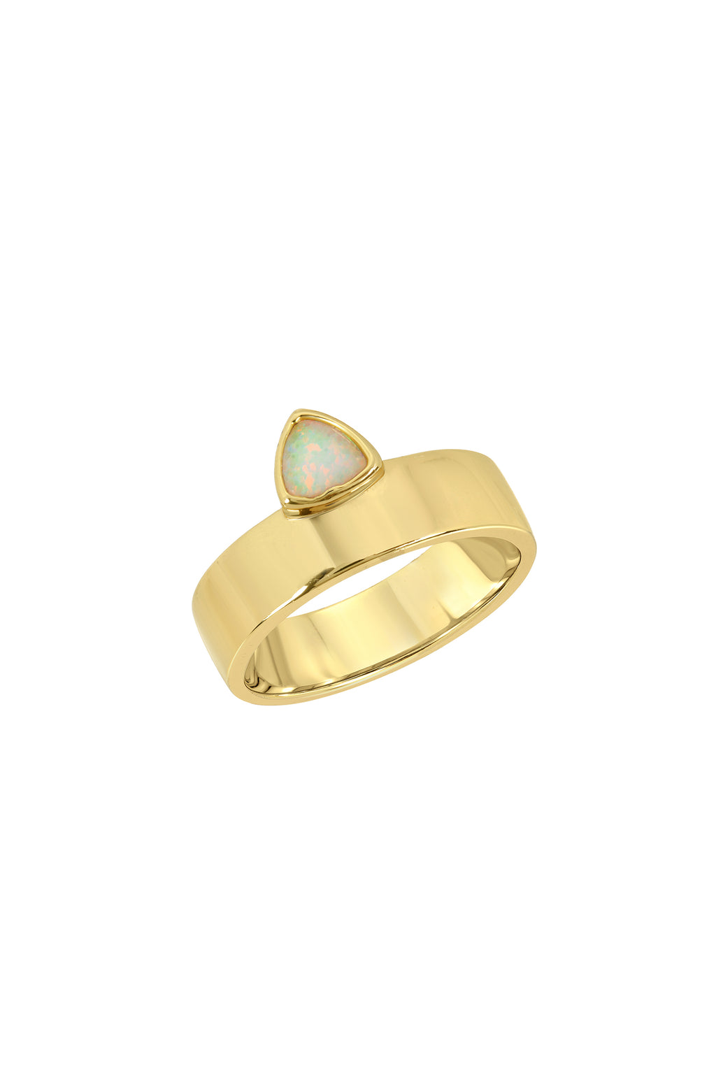 Opal Smooth Trillion Cigar Ring – Lili Claspe